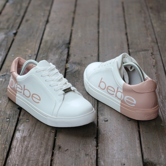 bebe | Shoes | Bebe Sport Womens Charley Laceup Sneakers Pink | Poshmark